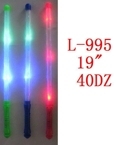 ABC Trading Wholesale. Clear Light Up Stick 19" 40dz