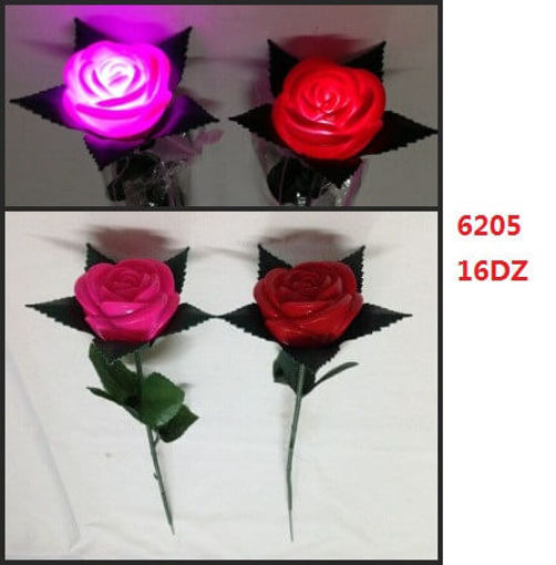 ABC Trading Wholesale. Red & Pink Flashing Rose 16 dz