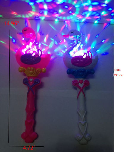 ABC Trading Wholesale. Musical/Flashing Swan Wand 19" 72 pc