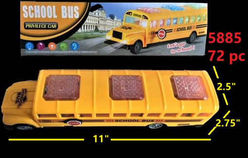 ABC Trading Wholesale. Flashing School Bus w/Sound 72 pc
